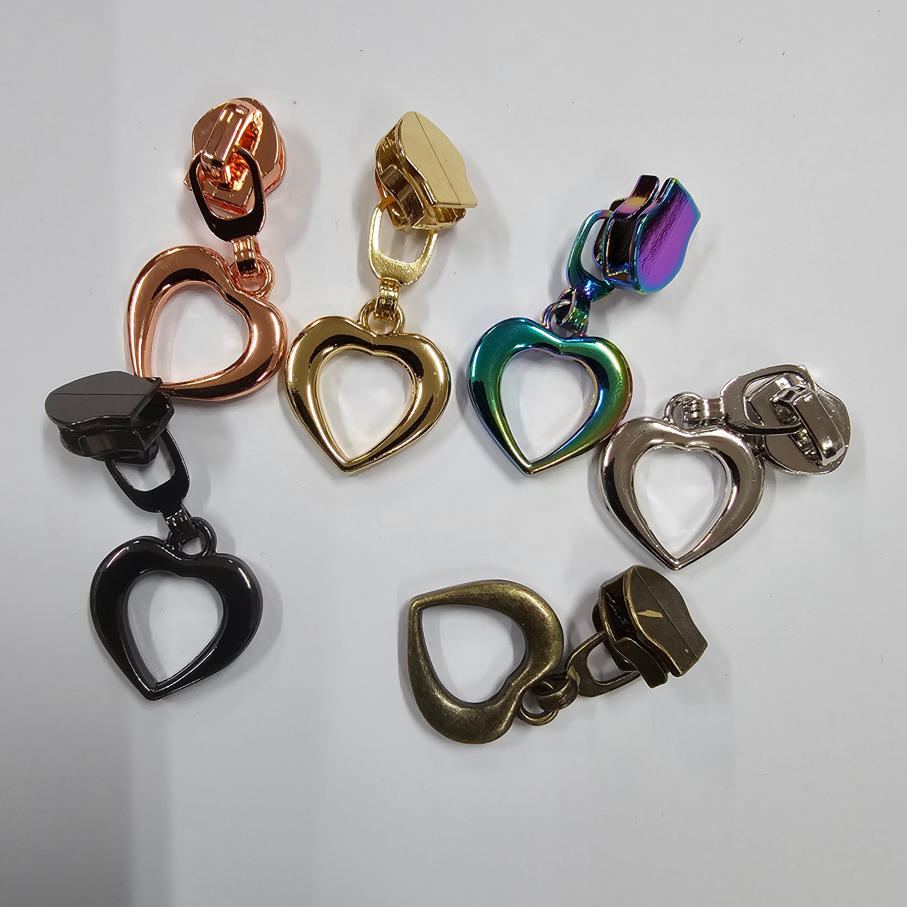 Zipper Head Cut Small Heart | Michelles Patchwork